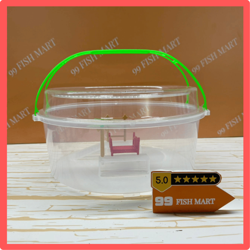 AQUARIUM TURTLE TORTOISE PLASTIC TANK HOUSE HOME / RUMAH TANGKI PLASTIK ...