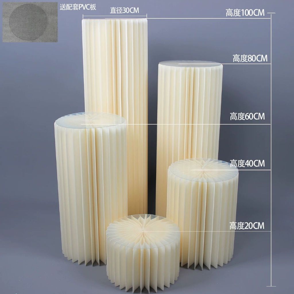 PREMIUM FOLDING CAKE STAND | Round Paper Dessert Table For Birthday ...
