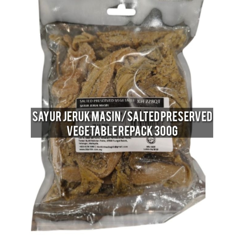 Halal Sayur Jeruk Masin / Salted prevented Vegetable Repack 300g ...