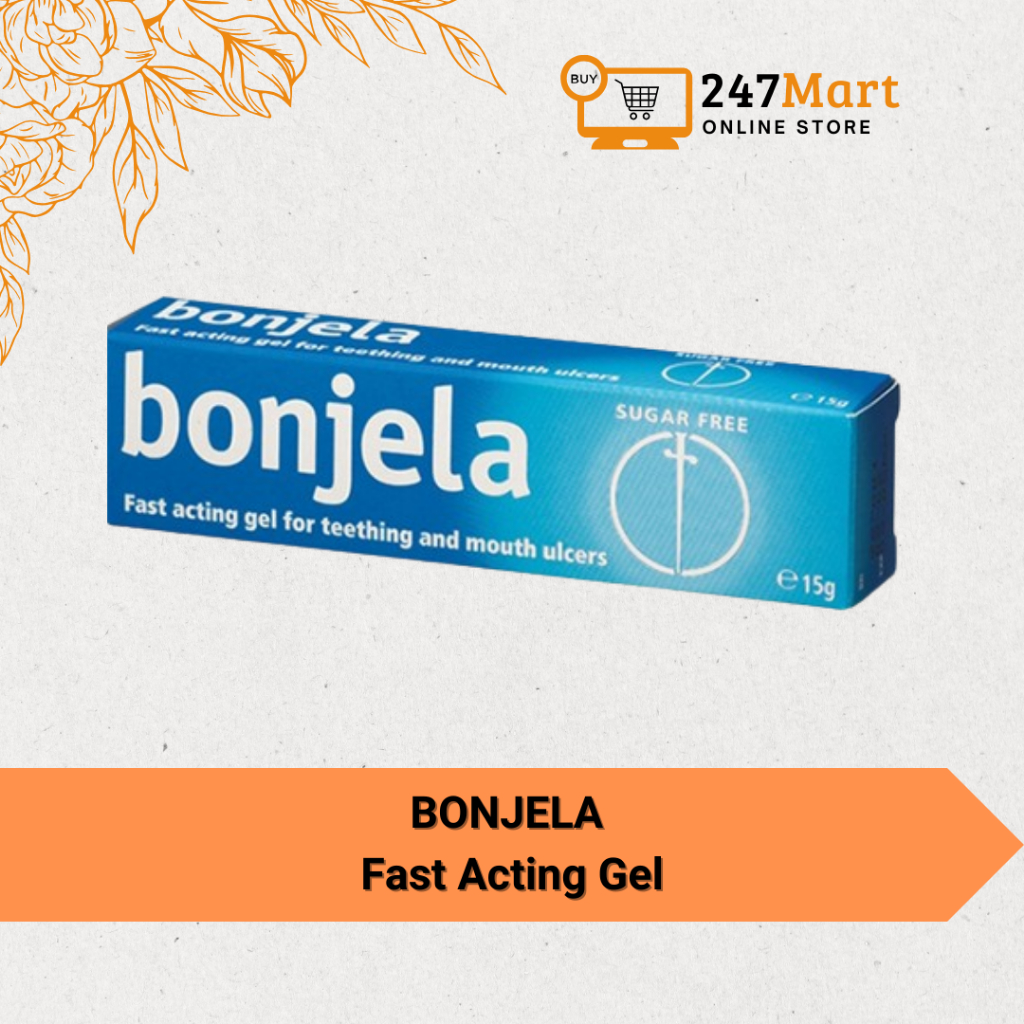BONJELA Fast Acting Gel- For Teething & Mouth Ulcers 15g(Exp:2/25 ...