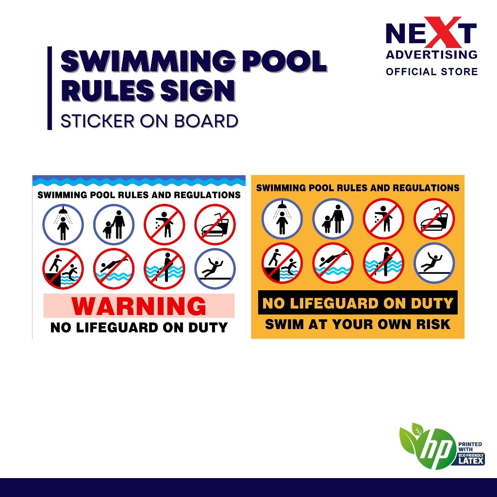 Swimming Pool Safety Sign | Swimming Pool Rules & Regulations ...