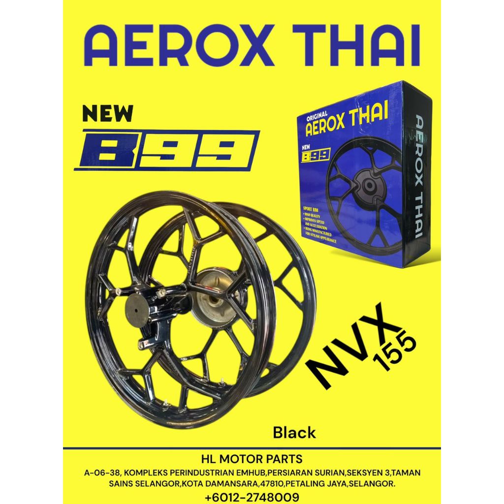 AEROX THAI EGO AVANTIZ SOLARIZ NVX155 V1 V2,NOUVO LC,NVX SPORT RIM NVX ...