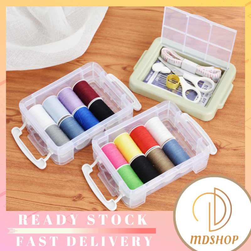 Needle & Thread Double Storage Box Set Needle Thread Set Mending Needle ...