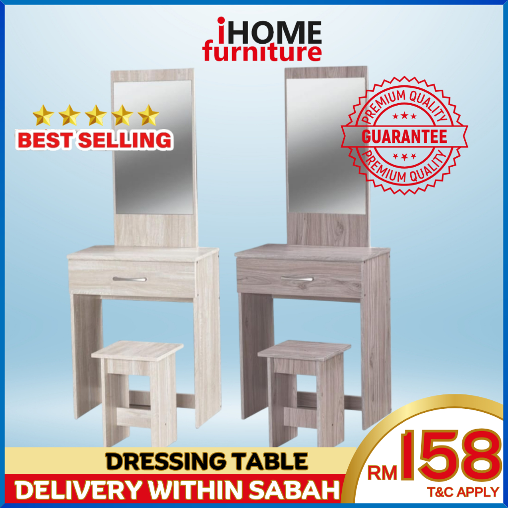 iHOME FURNITURE SABAH 🔥READY STOCK🔥 Dressing Table with Mirror and ...
