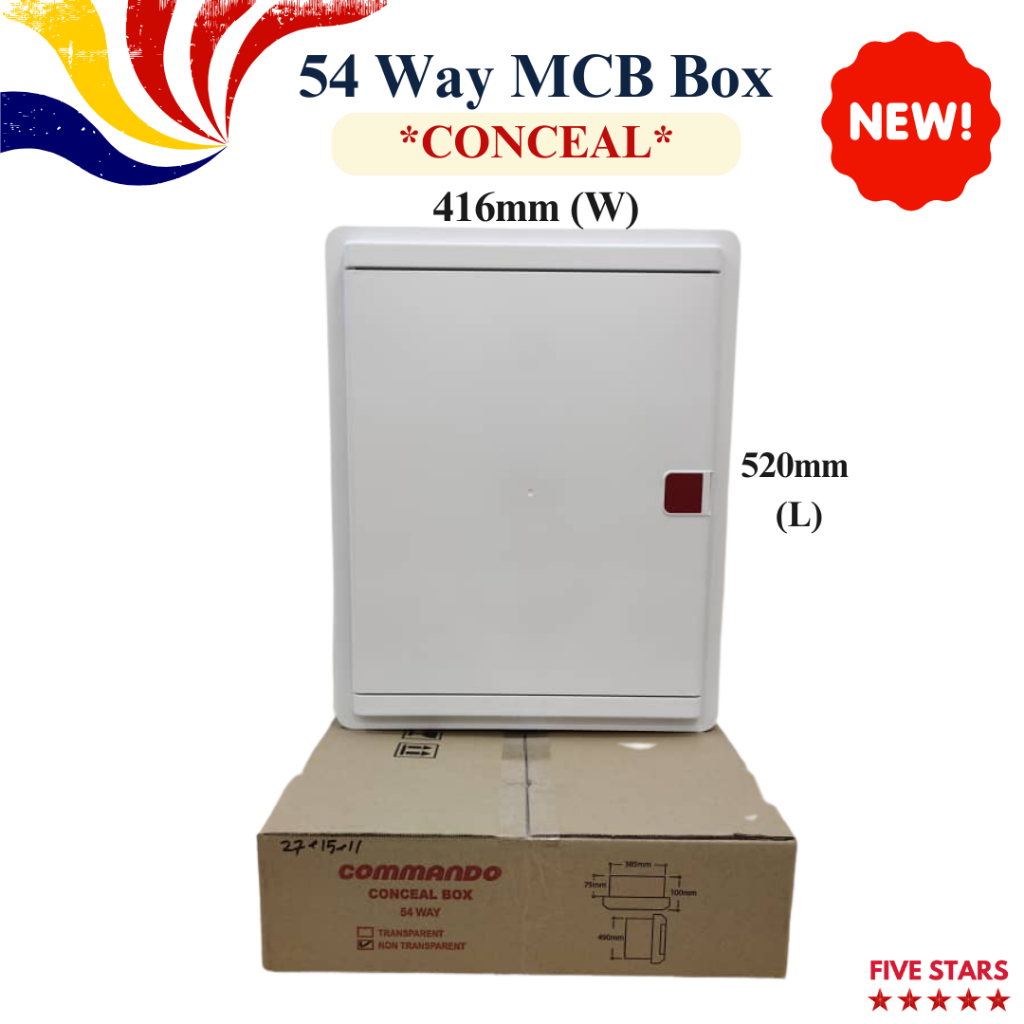 54Way (Conceal) PVC MCB Box / Consumer PVC Box / DB Box | Shopee Malaysia