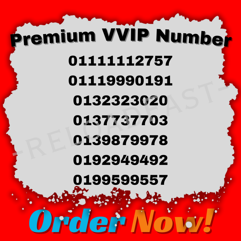 Premium VVIP Number / Platinum VVIP Number / Special Number / Number ...