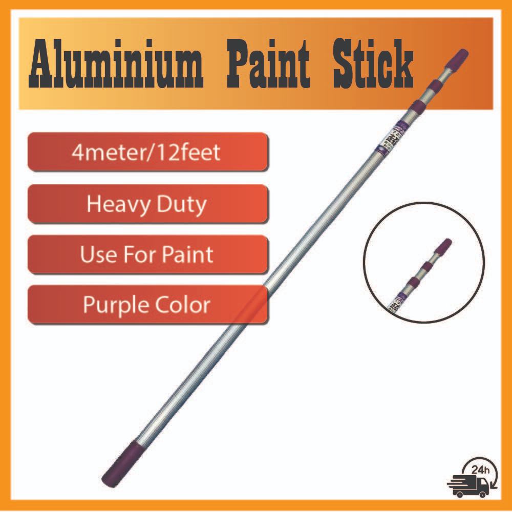 4M (12 feet) H/D Aluminium Paint Stick Extension Pole Adjustable ...