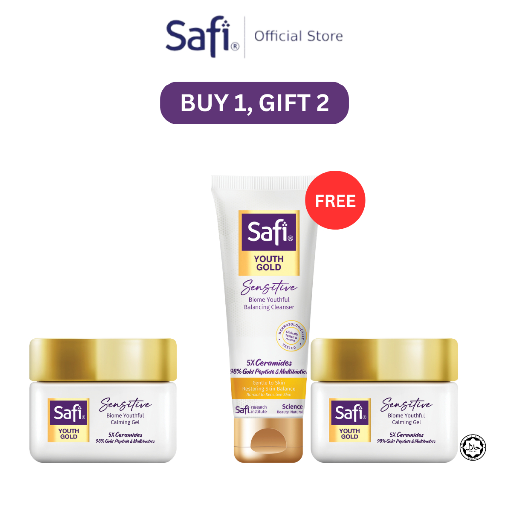[Buy1Free2] SAFI Youth Gold Sensitive Skin Barrier Repair gel Face ...