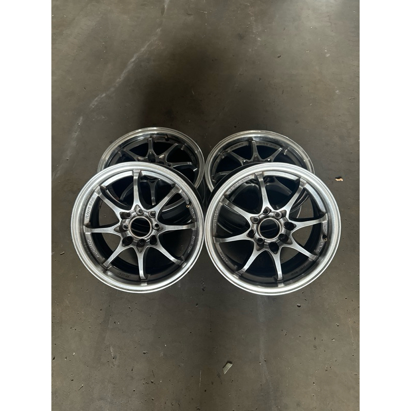 RAVS CE28 15 Inch Sport Rims Wheels 4x100 Original Halfcut Japan ...