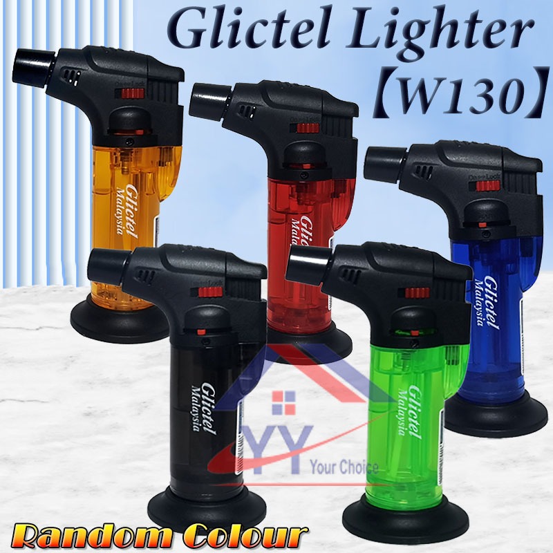 Glictel【W130】Jet Flame Lighter/Windproof Electronic Refillable Lighter ...