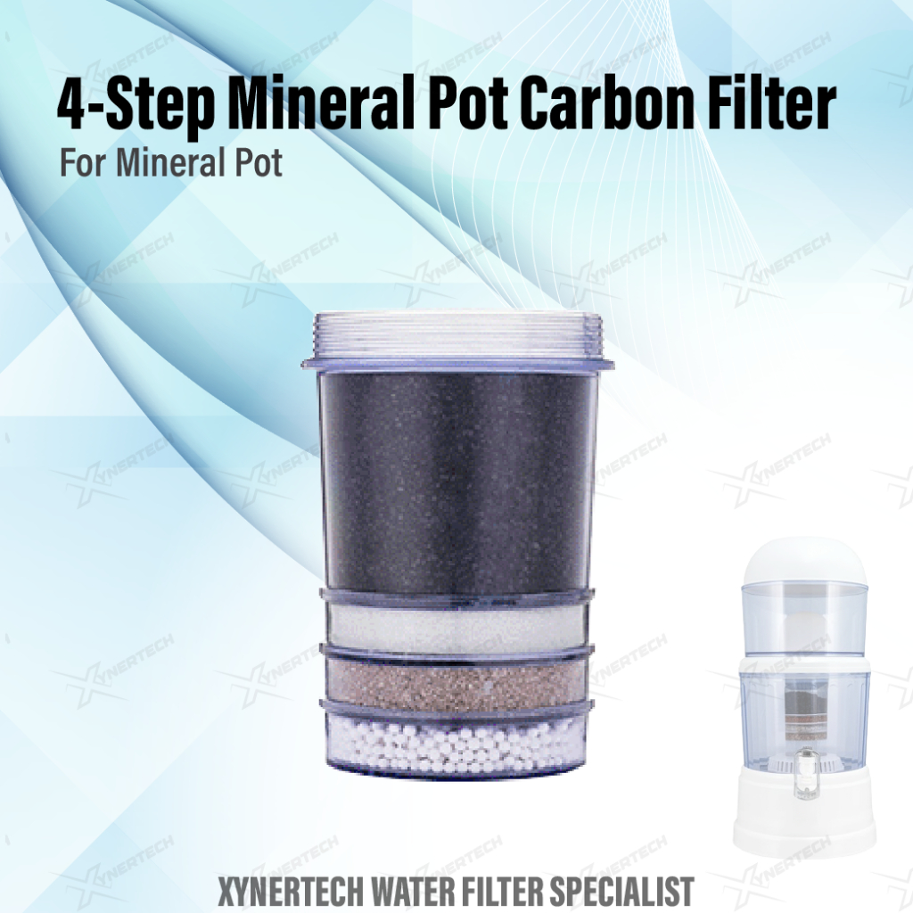 4 Step Filtration System for Mineral Pot Water Filter 4 Layer Water ...