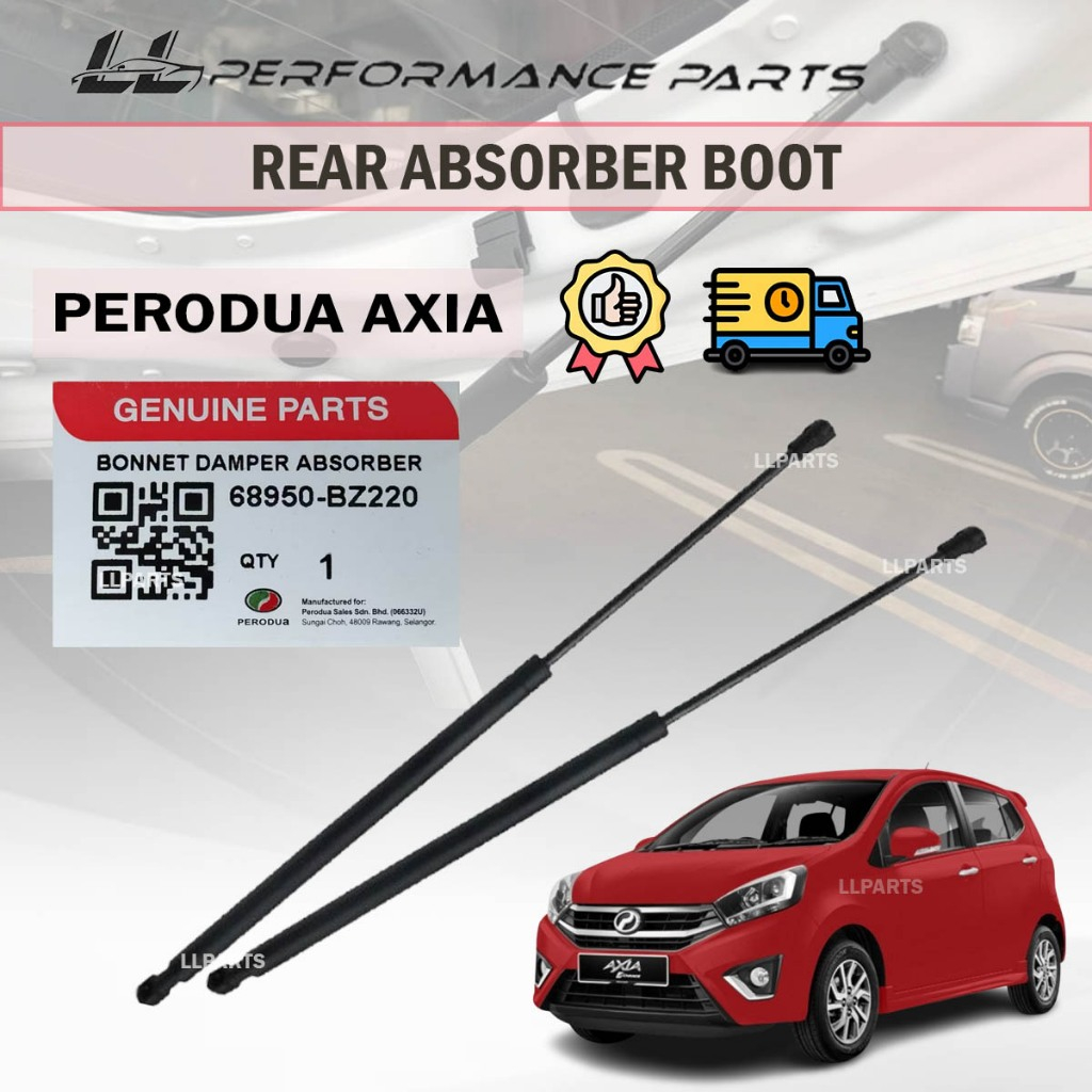 Perodua Axia 2014-2022 No Bracket / Got Bracket Rear Bonnet Absorber ...