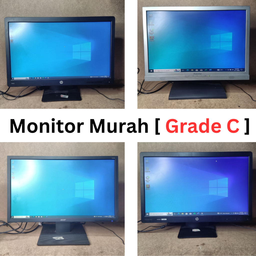 Monitor For Desktop Laptop CCTV 17 to 29 inch Grade C [ Used ] | Shopee ...