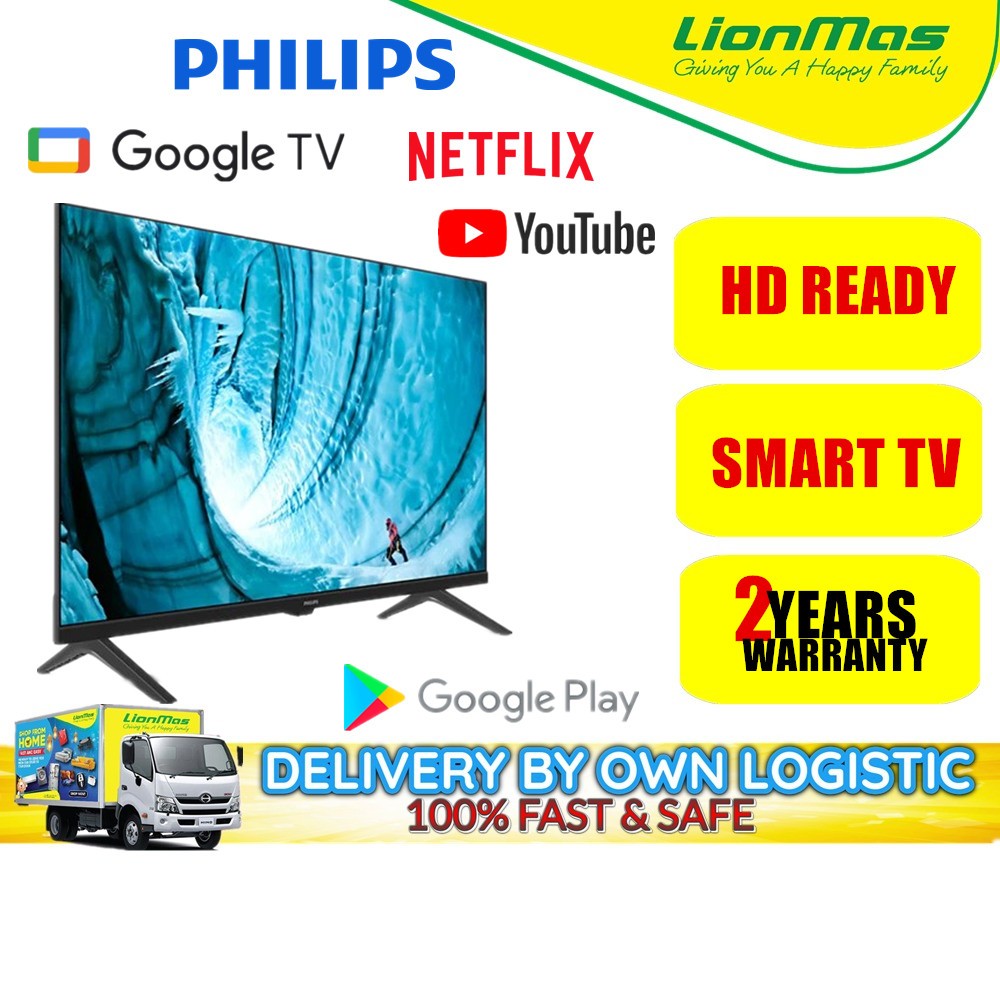 Philips 32" HD Ready Android Smart LED TV 32PHT6509/68 | Shopee Malaysia