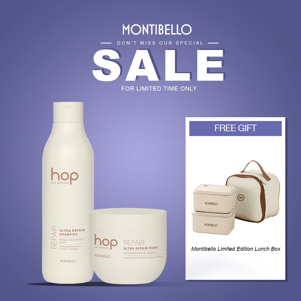 Montibello Ultra Repair Shampoo & Mask Hair Set - Large Size ( For Dry ...