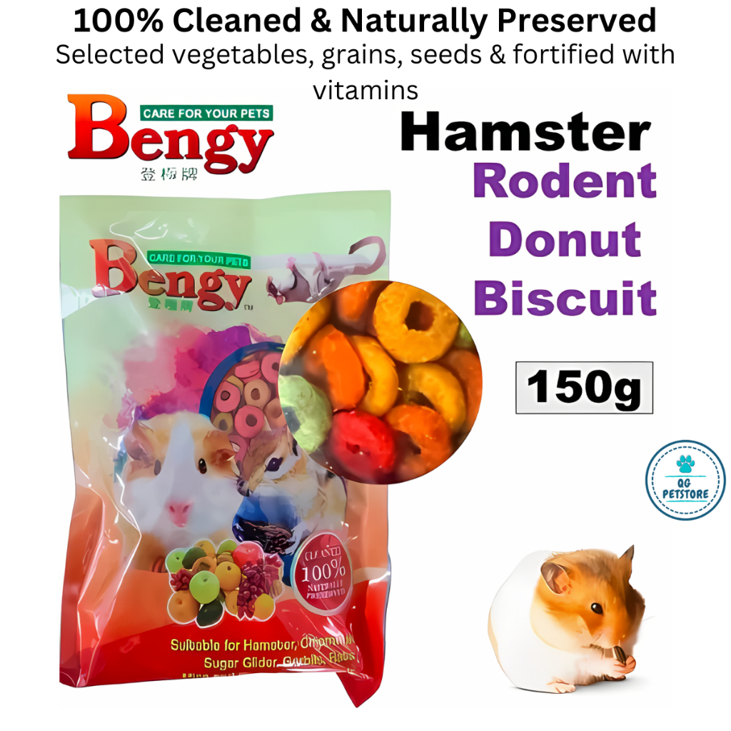 Bengy Hamster Snack Donut Biscuit Food -Hamster Treat Rabbit Food ...
