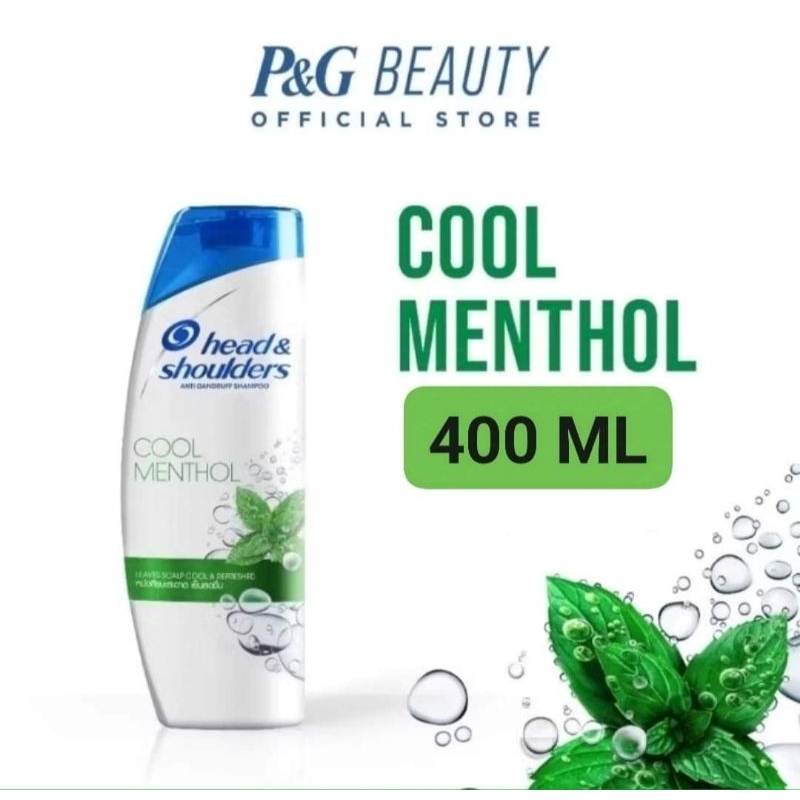 HEAD & SHOULDERS Cool Menthol Shampoo 400ml Cool Menthol | Shopee Malaysia