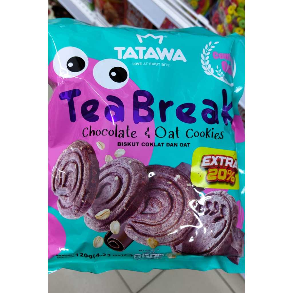 Tatawa Tea Break Chocolate & Oat Cookies 120g | Shopee Malaysia