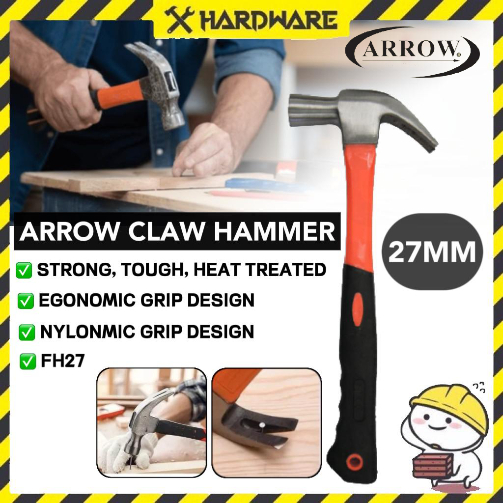 27MM ARROW FH27 CLAW HAMMER PAKU NAIL FIBER CLAW WOOD METAL HIT NAIL ...