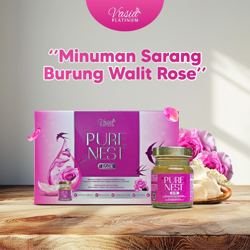 V'ASIA PURE NEST ROSE - Minuman Sarang Burung Rose | Shopee Malaysia