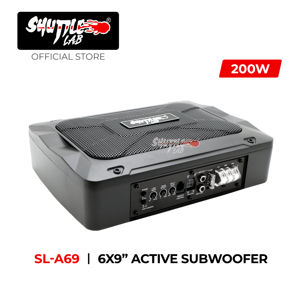 SHUTTLE LAB SL-A69 | 6x9 Inch Active Subwoofer 6x9 Underseat Subwoofer ...