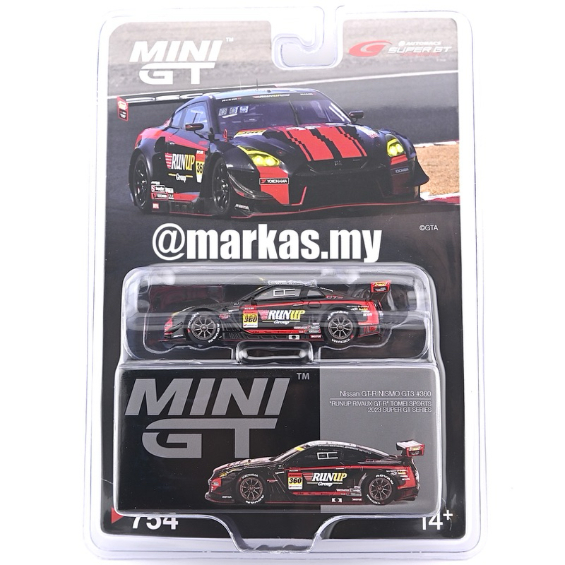 (BLISTER) MINI GT JAPAN SUPER GT SERIES 1/64 #754 NISSAN GT-R NISMO GT3 ...