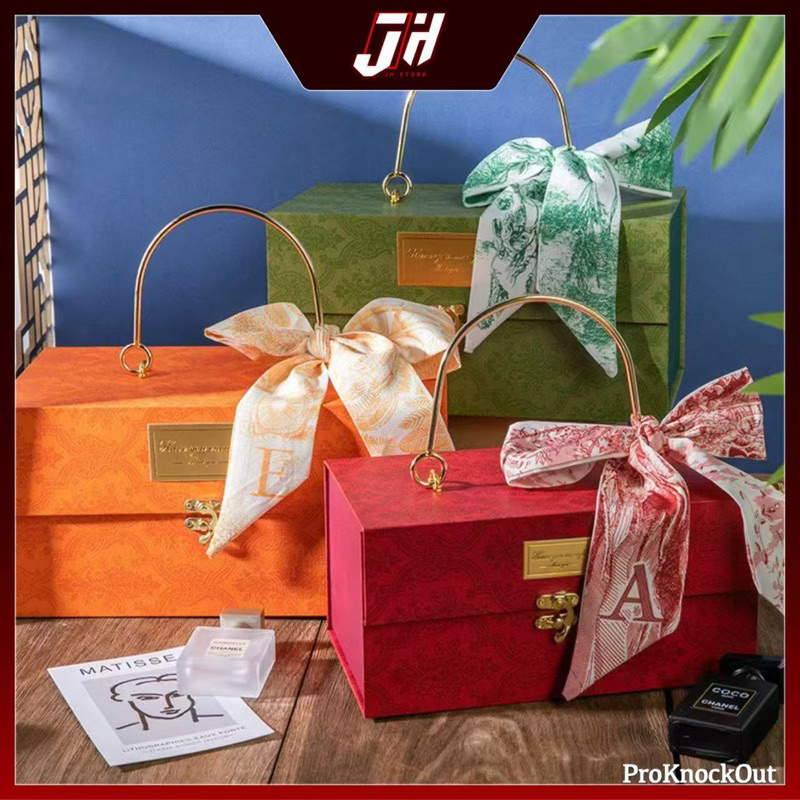 European Style Retro Portable Quality Gift Box Kotak Hadiah Birthday ...
