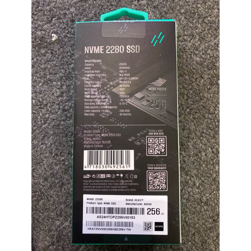 HEATZ Z256V NVME 2280 SSD 256gb | Shopee Malaysia
