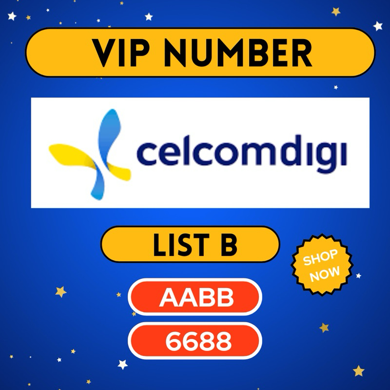 [VIP LIST B ] CELCOM 5G VIP NUMBER LIST B AABB 8055 3388 6688 9988 7711 ...