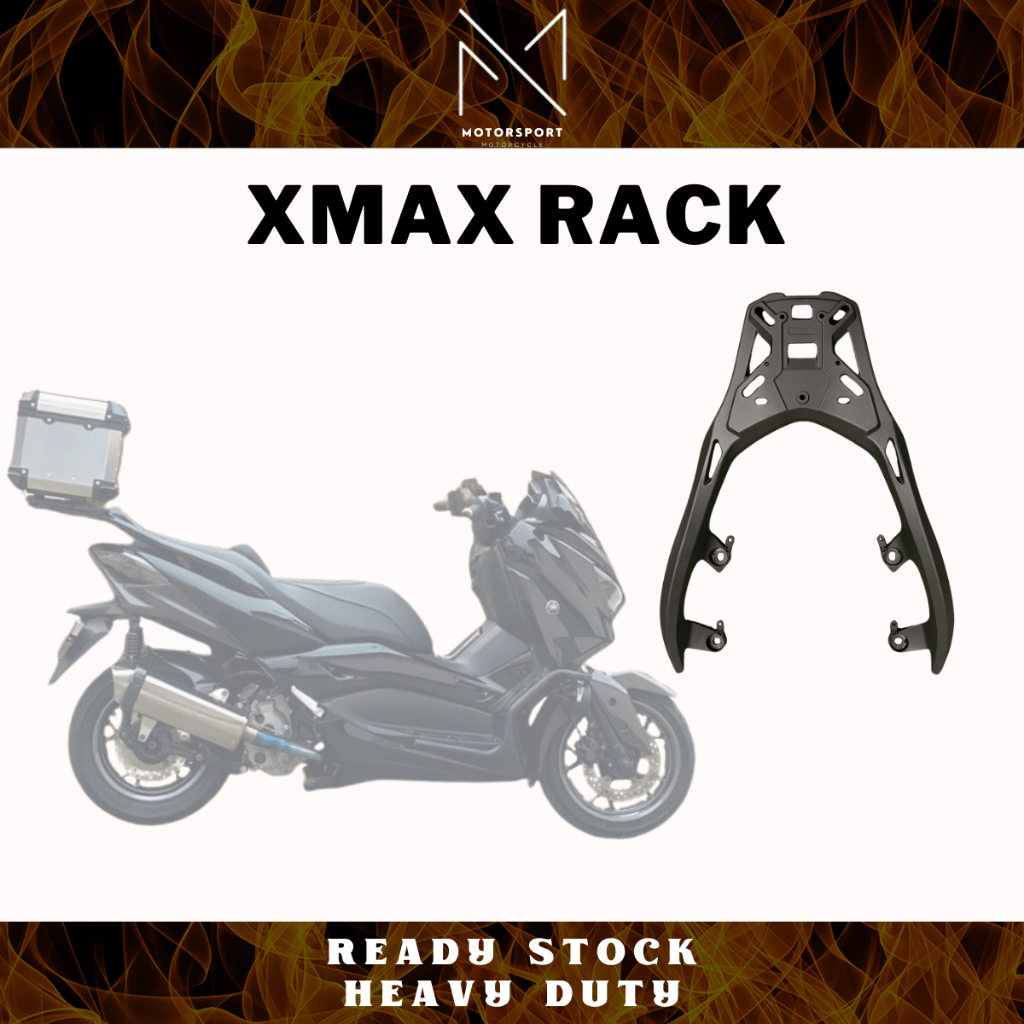 XMAX Rear Rack Motorcycle Rack Rek X-MAX Kargo Bracket Pemegang Luggage ...