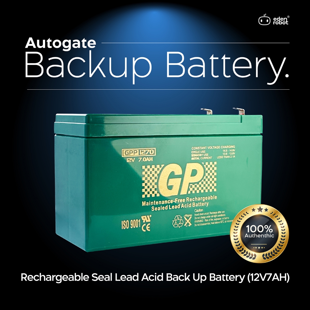 Official Store🌟Eden Robot | Autogate Backup Battery 12V 7AH | Shopee ...