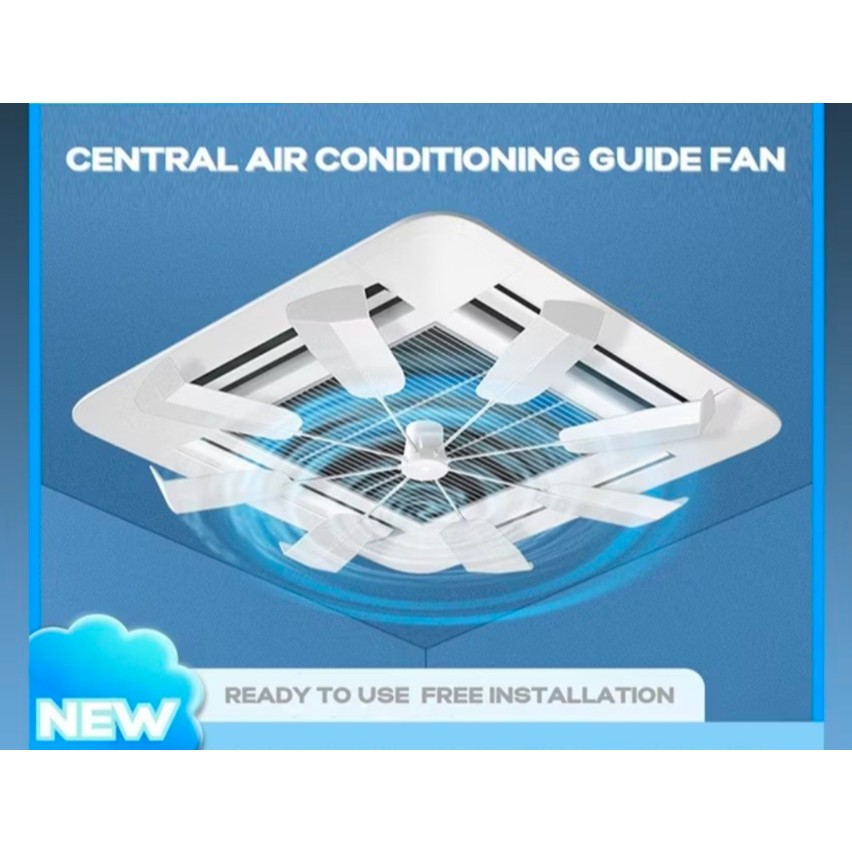 High Quality Cassette Aircond Guide Fan Central Aircond Wind Guide Fan ...