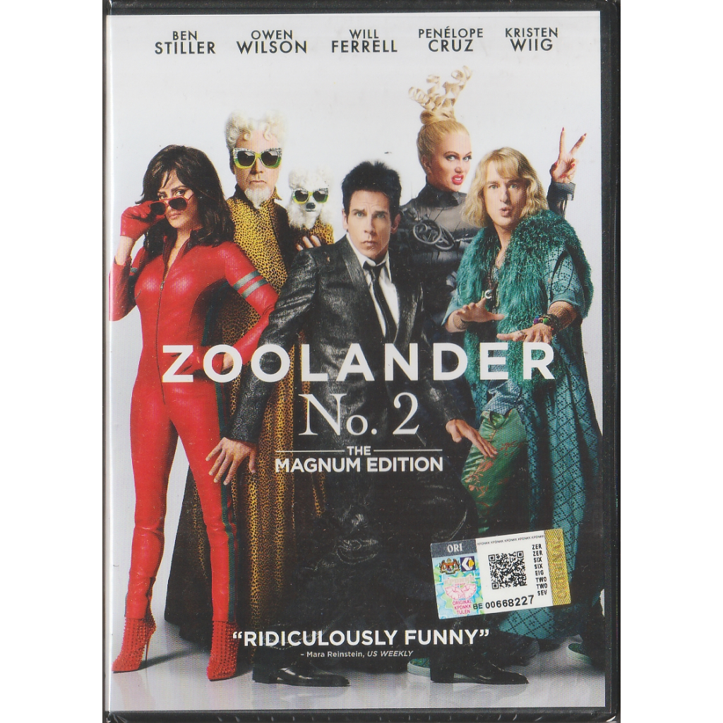 DVD ZOOLANDER 2 : THE MAGNUM EDITION ( ORIGINAL DVD ) | Shopee Malaysia