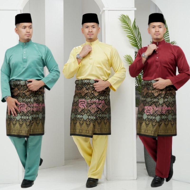L/XL-Baju Melayu Cekak Musang Berpesak.Baju Melayu Tradisional.Baju ...