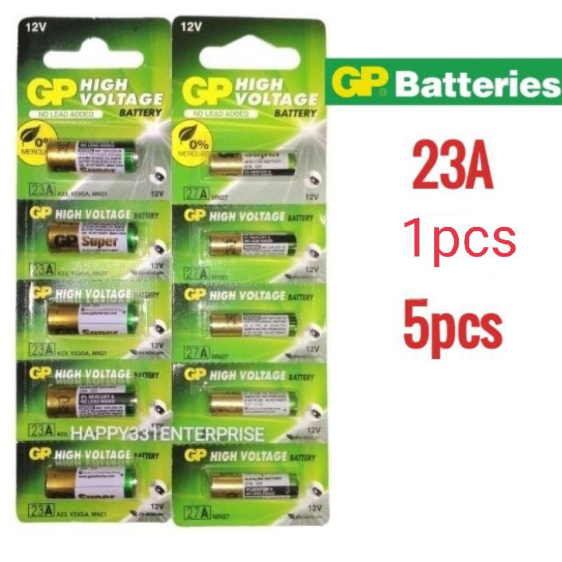 KOON 100% Ori GP 23A 12V ORIGINAL Remote Battery Car Alarm Batteries Super Alkaline Battery 12V ...