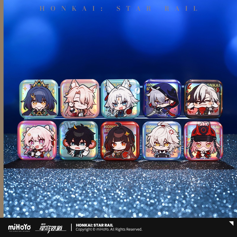 READY STOCK 【Honkai: Star Rail】 Pom-Pom Gallery - Chibi Badge Square ...