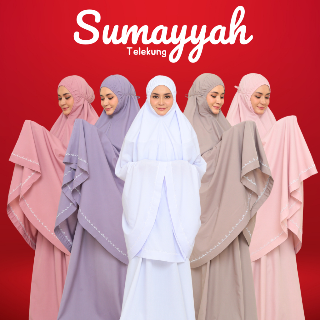 TELEKUNG COTTON SUMAYYAH TELEKUNG TRAVEL HARIAN DEWASA SULAM MINIMALIS ...