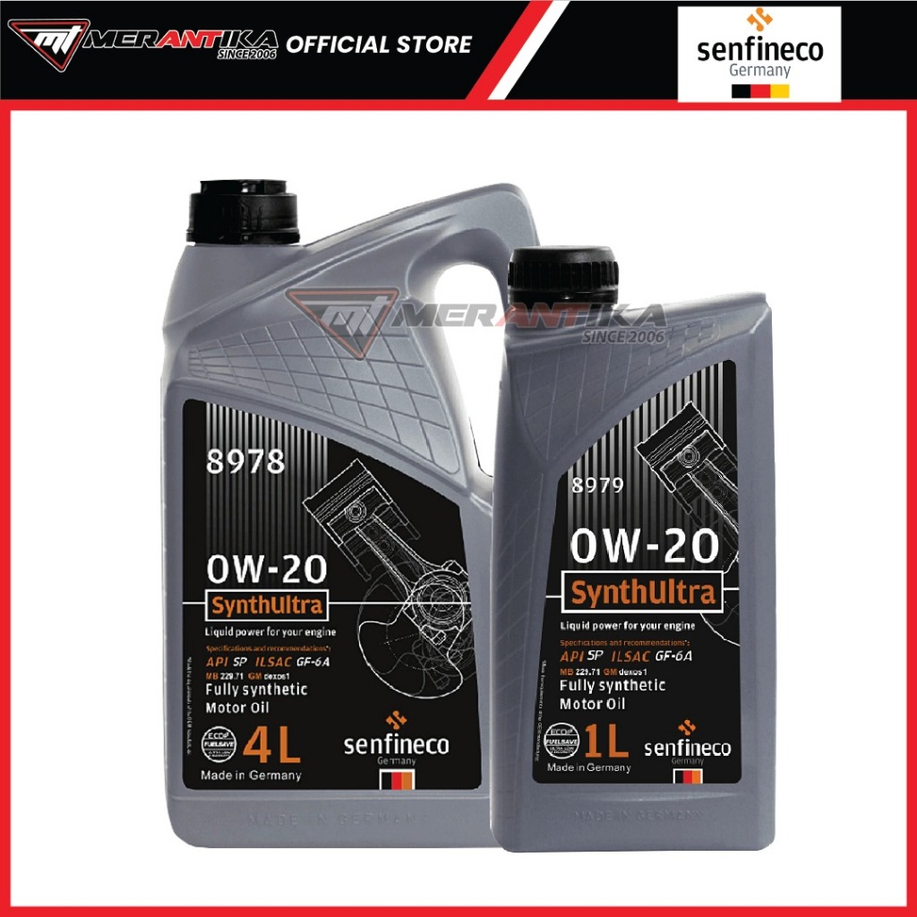 MERANTIKA | SENFINECO 8978/8979 SynthUltra Fully Synthetic 0W20 Car Engine Oil | Shopee Malaysia