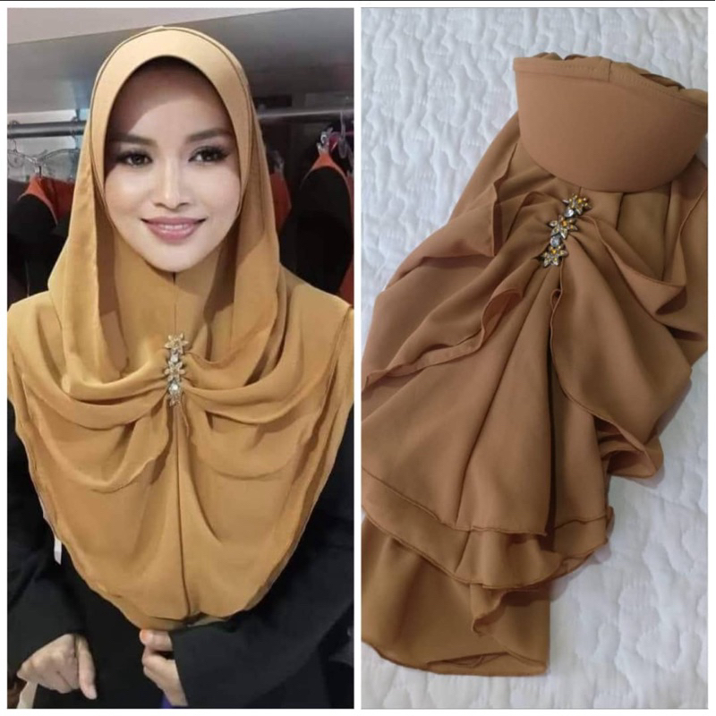 TUDUNG FAREEDA ORIGINAL💯PATTERN MARIYA(HARD AWNING) | Shopee Malaysia