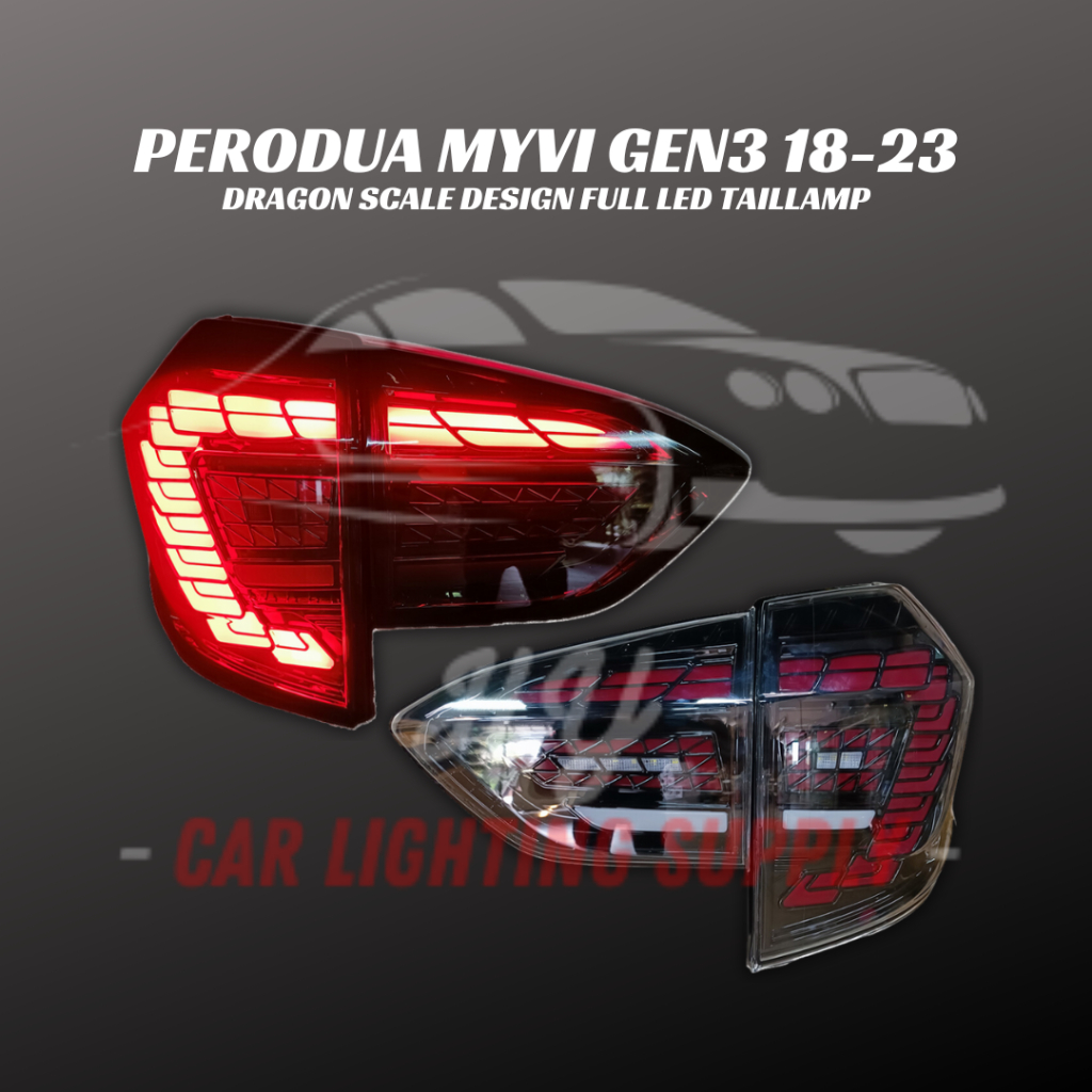 PERODUA MYVI GEN3 18 19 20 21 22 23 LED TAILLAMP | Shopee Malaysia