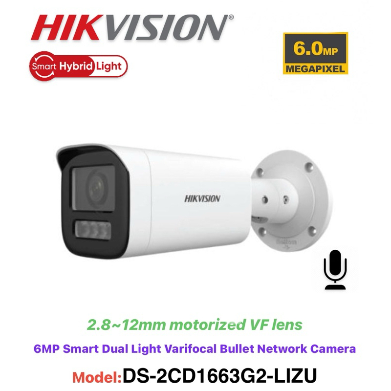 Hikvision DS-2CD1663G2-LIZU 6MP Smart Dual Light Varifocal Bullet Network Camera | Shopee Malaysia