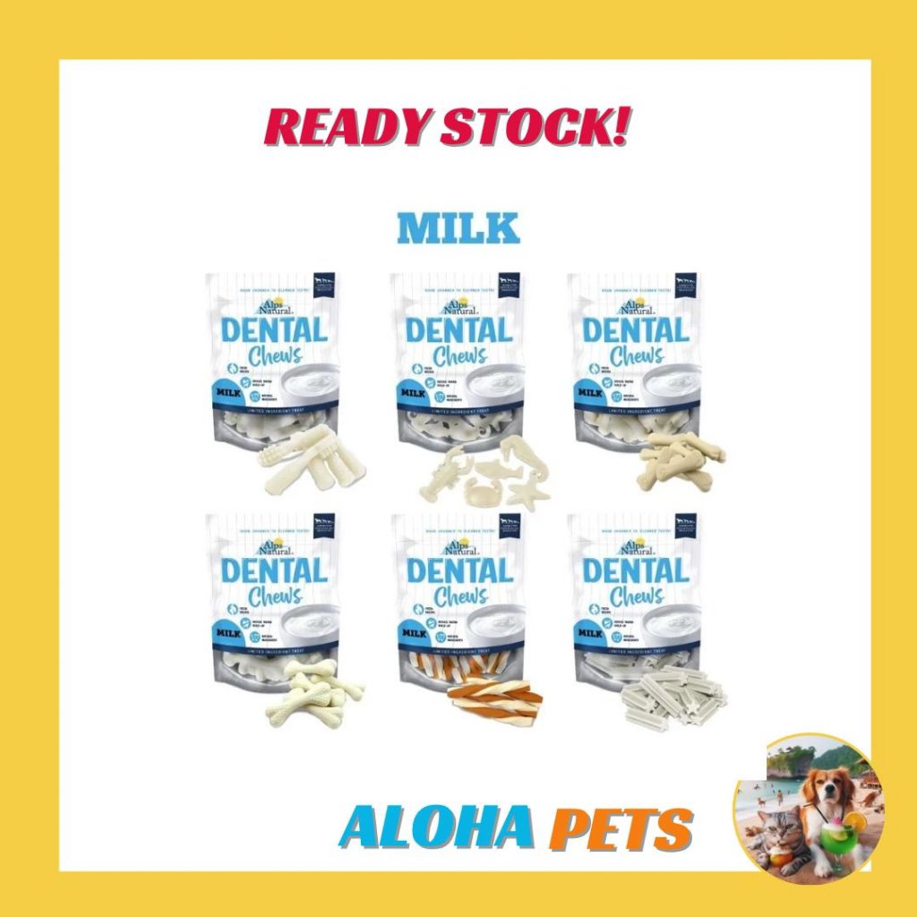 ALPS NATURAL Dental Chew Milk - Assorted (150g) | Shopee Malaysia