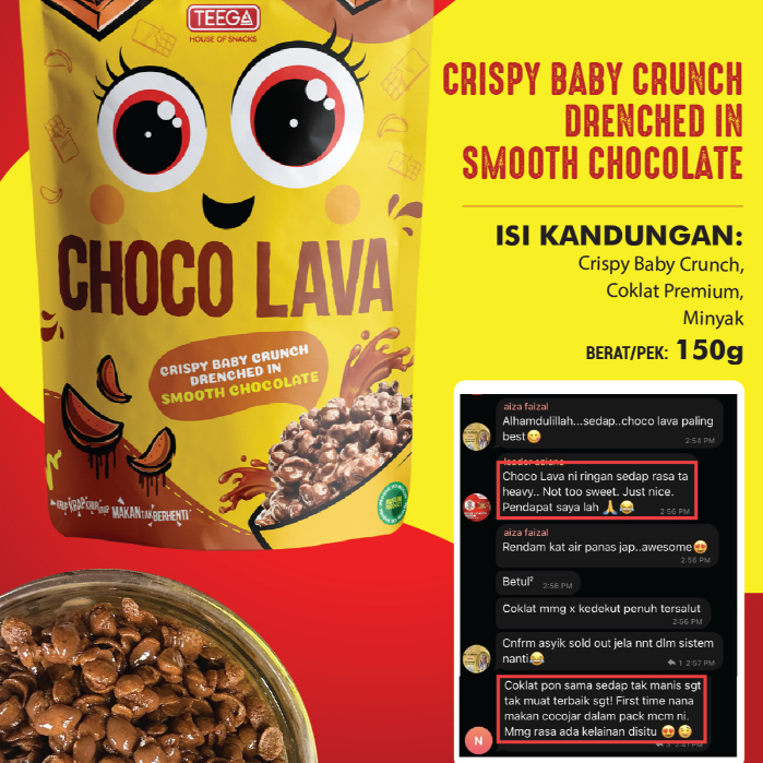 [TEEGA] Choco Lava (Baby Crunch) | Shopee Malaysia