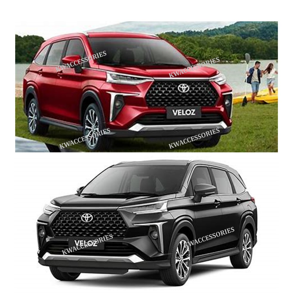 *Ready Stock * Toyota VELOZ Front and Rear Logo Emblem Glossy Black ...