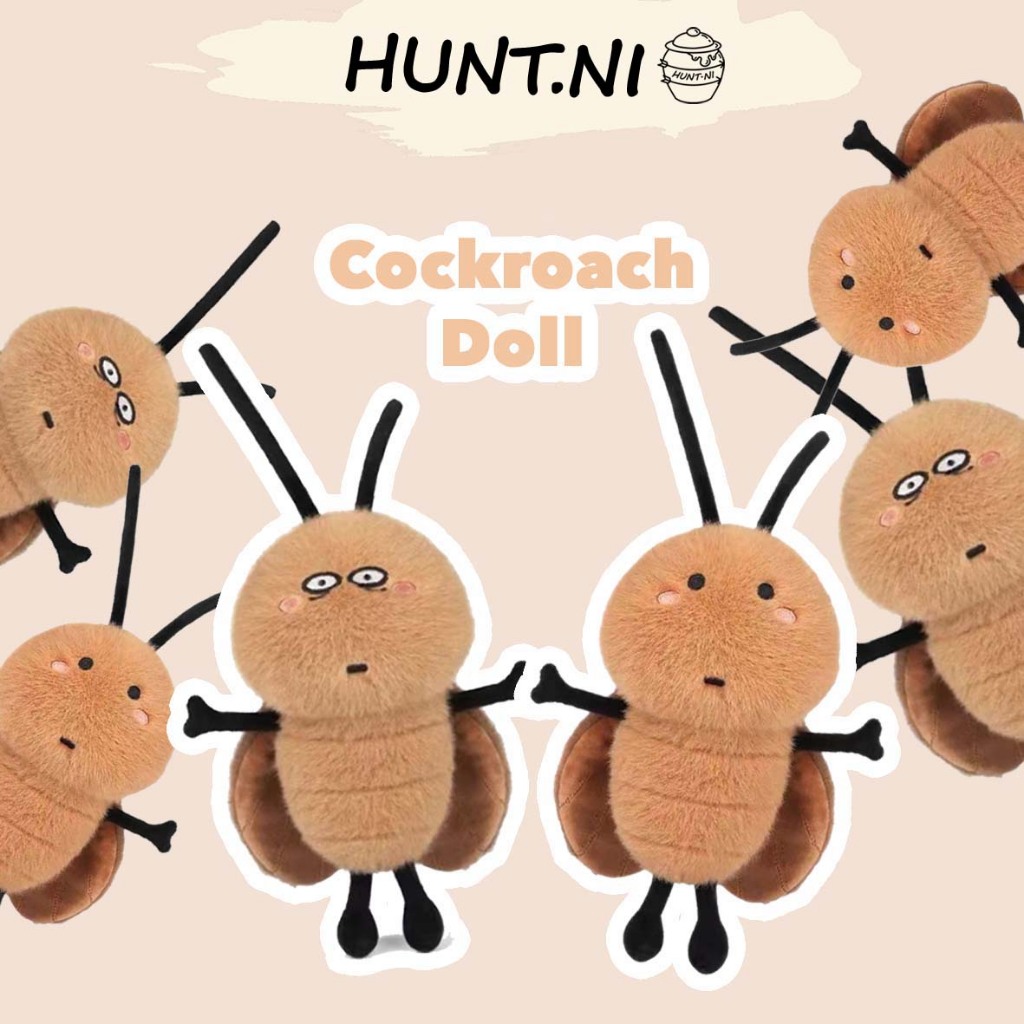 Cockroach Lipas Funny Fun Small Doll Plush Toy Stuffed Dolls Anak ...