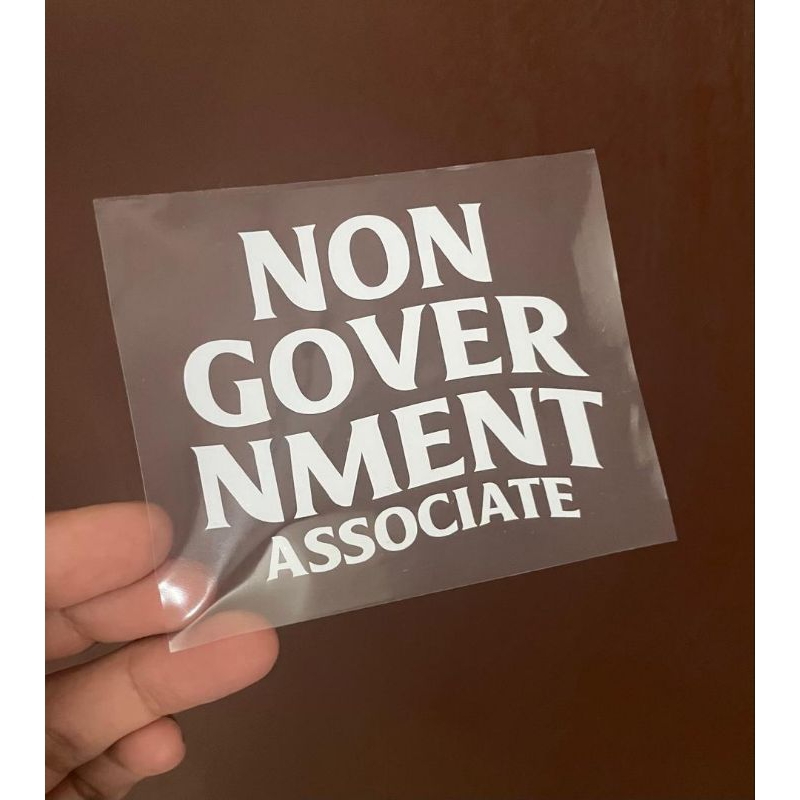Sticker motor kereta Non Government Associate Sticker Waterproof ...
