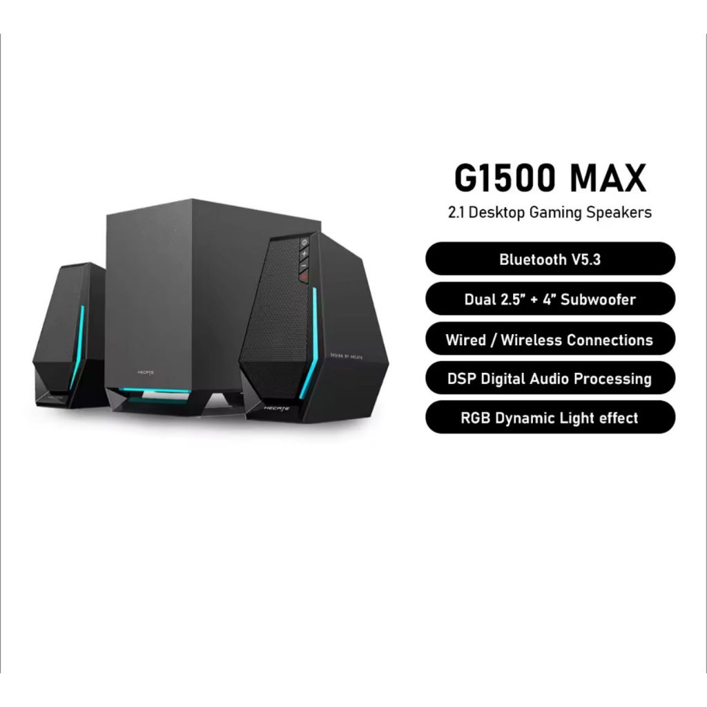 Edifier G1500 Max 2.1 Desktop Gaming Speaker | Shopee Malaysia