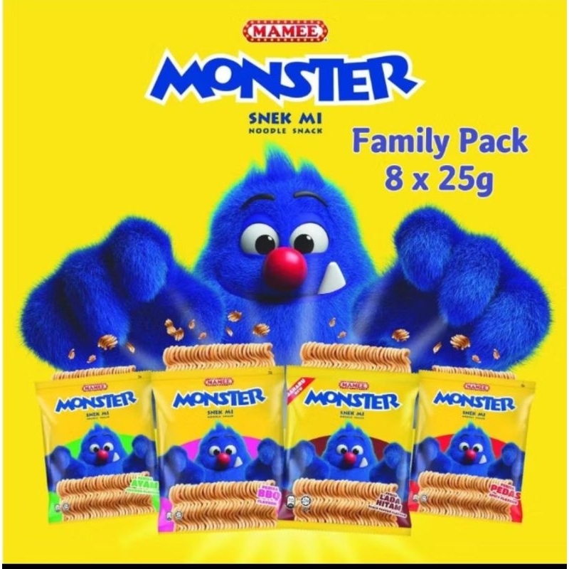 Mamee monster family pack assorted 8 x 25g | Shopee Malaysia