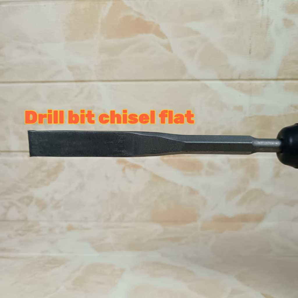 mata hack pecah batu drill bit flat 14x250mm chisel concrete wall brick ...
