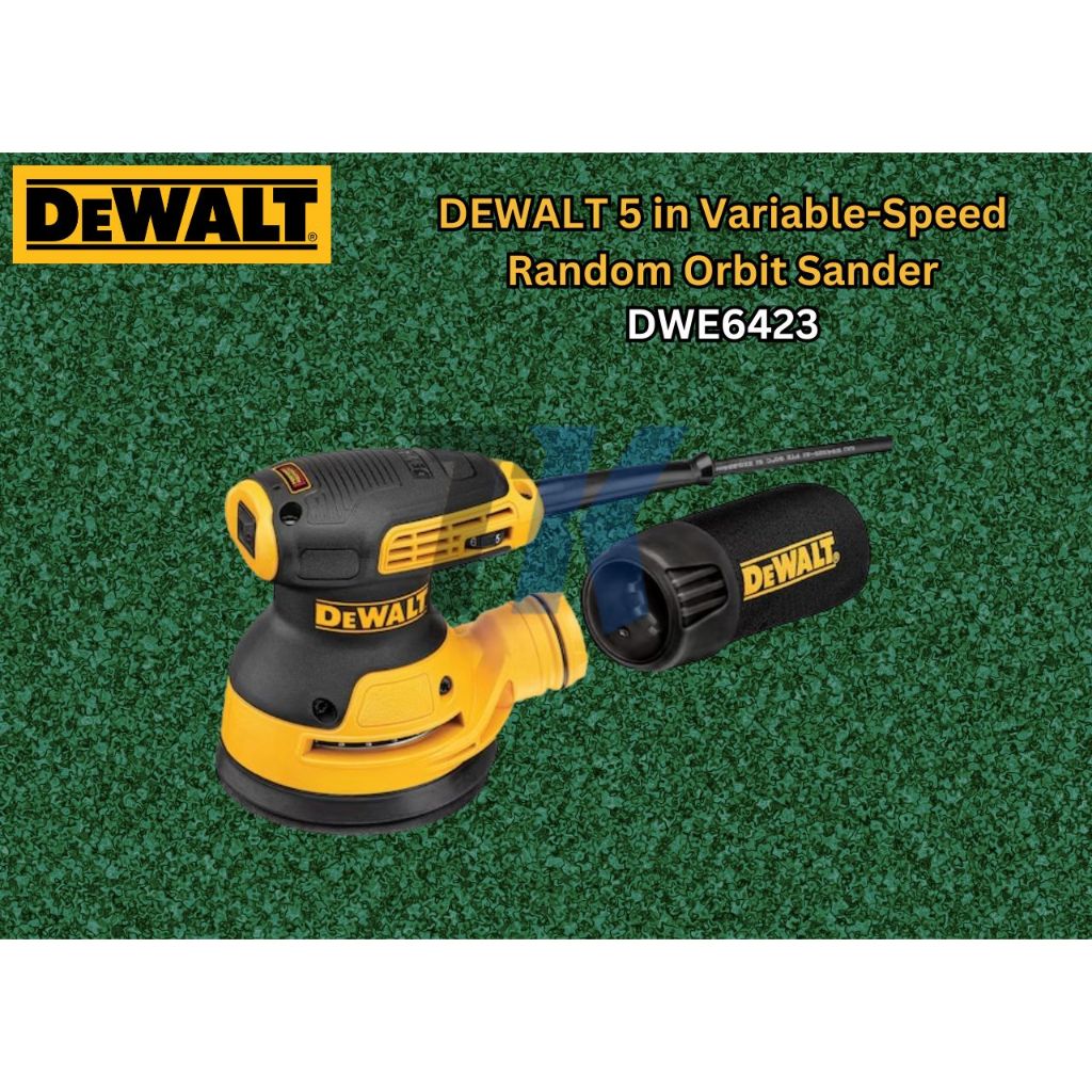 DEWALT DWE6423 5 in Variable-Speed Random Orbit Sander | Shopee Malaysia